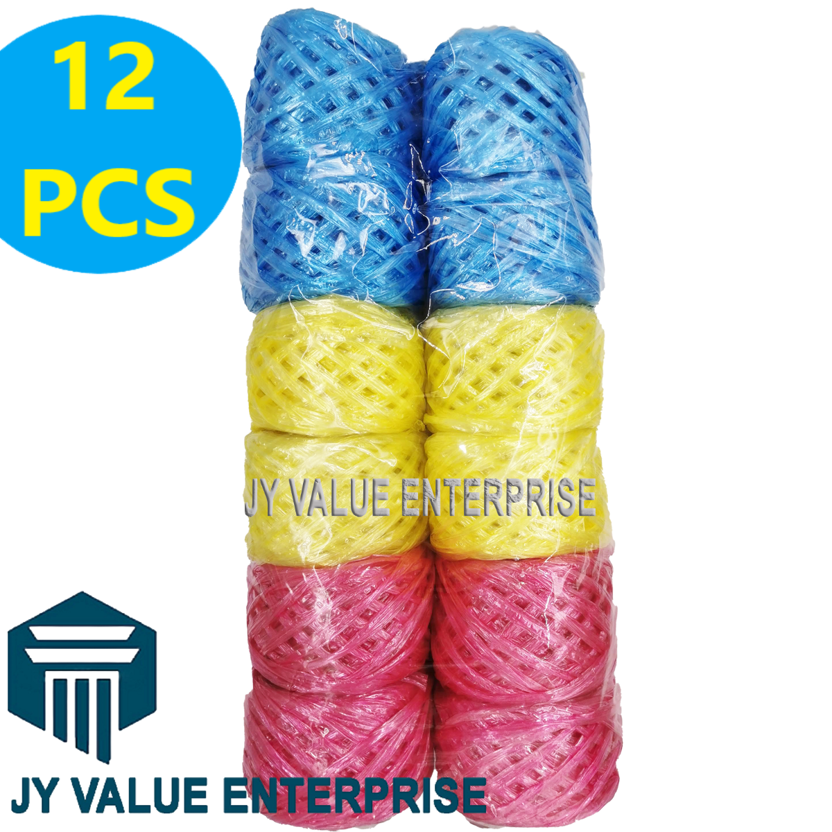 Rafia Rope Plastic String Tali Rafia Plastik [Assorted Colours] (12 ...