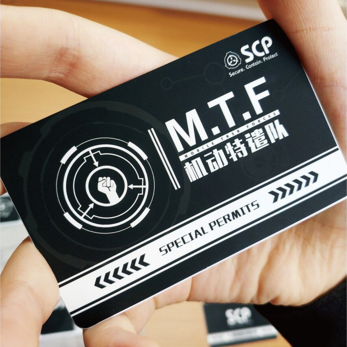 2PCS SCP M.T.F สติกเกอร์ Secure บรรจุป้องกันพิเศษบรรจุ Procedure ...