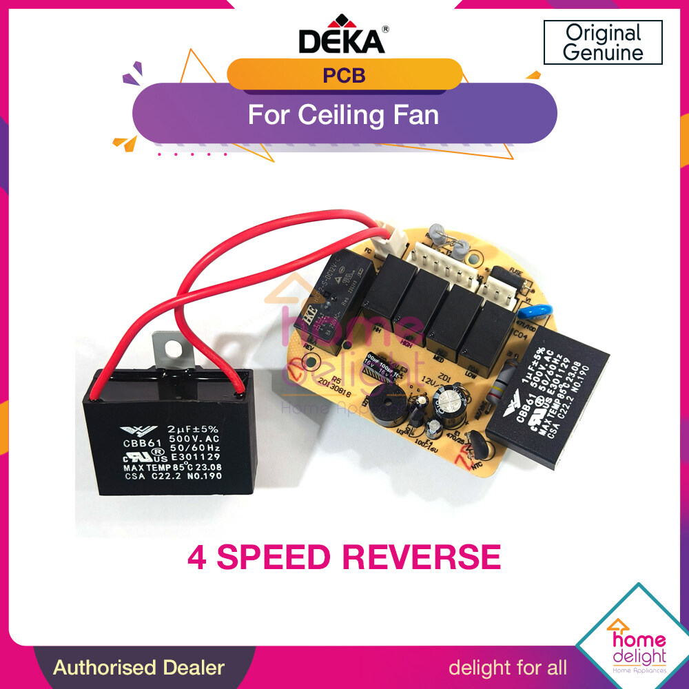 DEKA Ceiling Fan PCB BOARD - 3 Speeds / 4 Speeds / 4 Speeds with ...