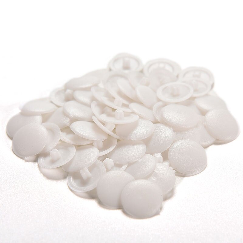 LV 50/200x Plastic Screw Cover Caps Clip On Pozi Head Black White ...