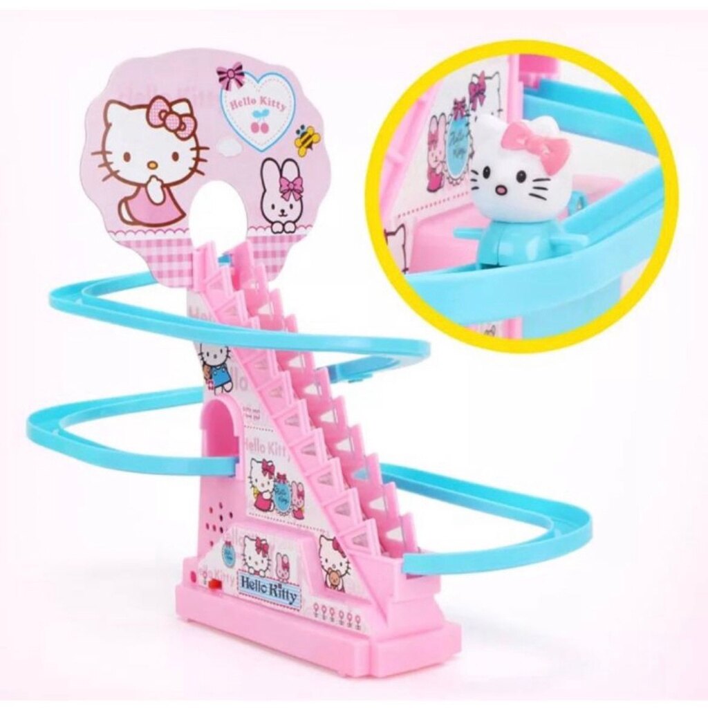Hello Kitty Music Race Climbing Stairs Electronic Automatic Track ...