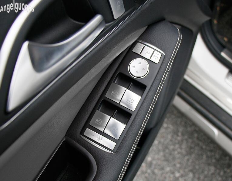 Car Window Glasses Lift Button Cover Switch Frame Trim For Mercedes ...