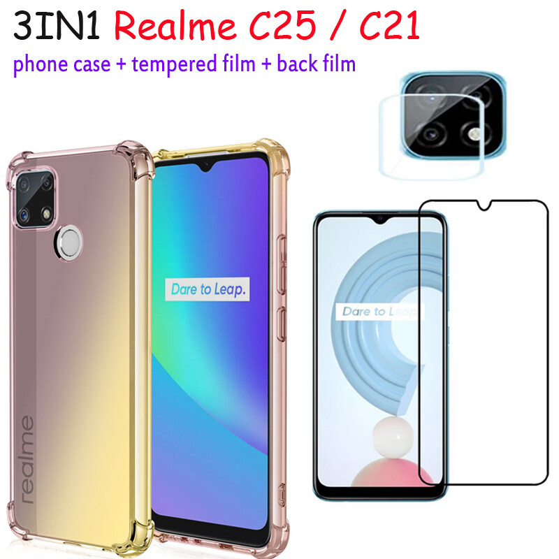 (3 In 1) Realme C25 / Realme C21โทรศัพท์มือถือ Case Shatter-Resistant ...