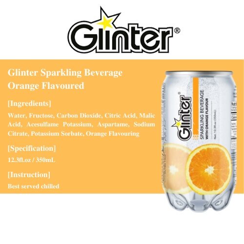 [FSC] Glinter Sparkling Drinks 350ml | Lazada