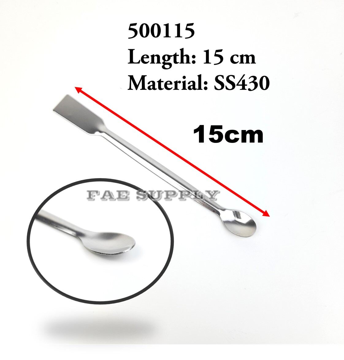 Stainless steel spatula laboratory scrap and spoon quality 15cm 20cm ...
