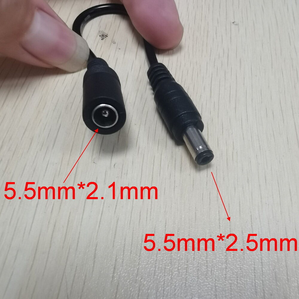 AC DC Power Jack 5.5mm 2.1mm Female To plug Male 6.5mm 6.3mm 4.8mm 4.4mm 4.0mm 3.5mm 3.0mm 2.5mm ...