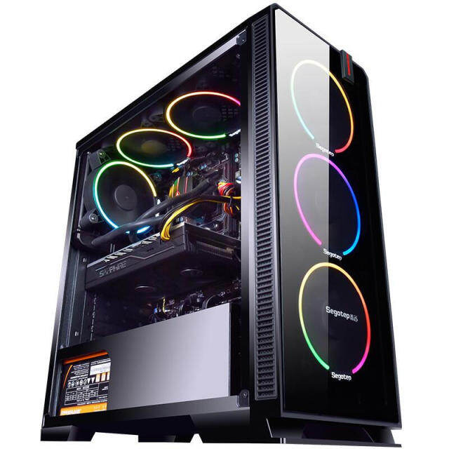 Segotep HALO 7Plus Computer Case Game Water-Cooled ATX Desktop Large ...