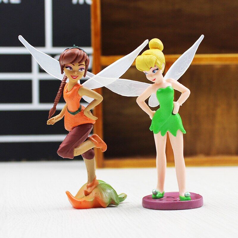 7pcs/Set 10-11cm Tinkerbell Tinker Bell Flower Elves Beautiful Faery ...