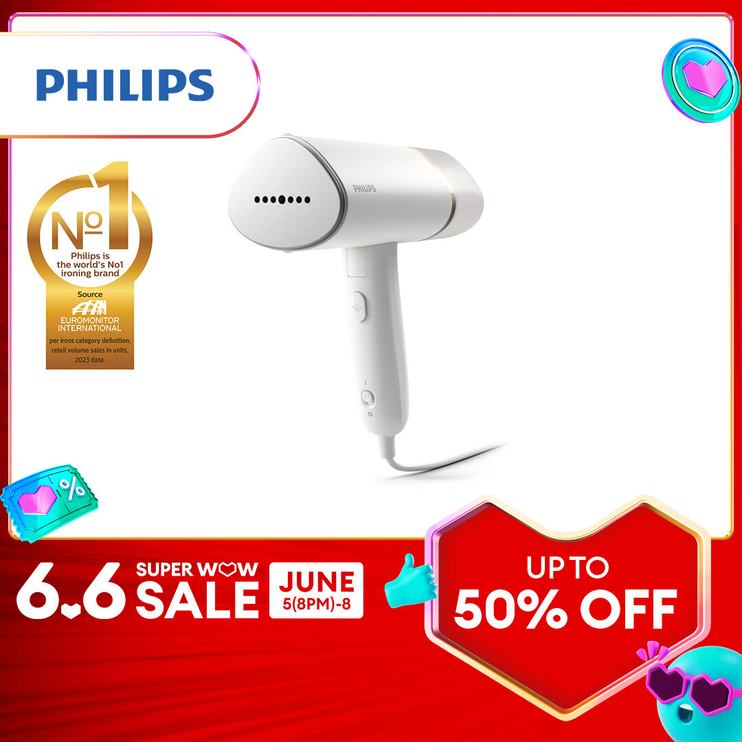 PHILIPS Foldable Handheld Compact Portable Garment Steamer 3000 Series ...