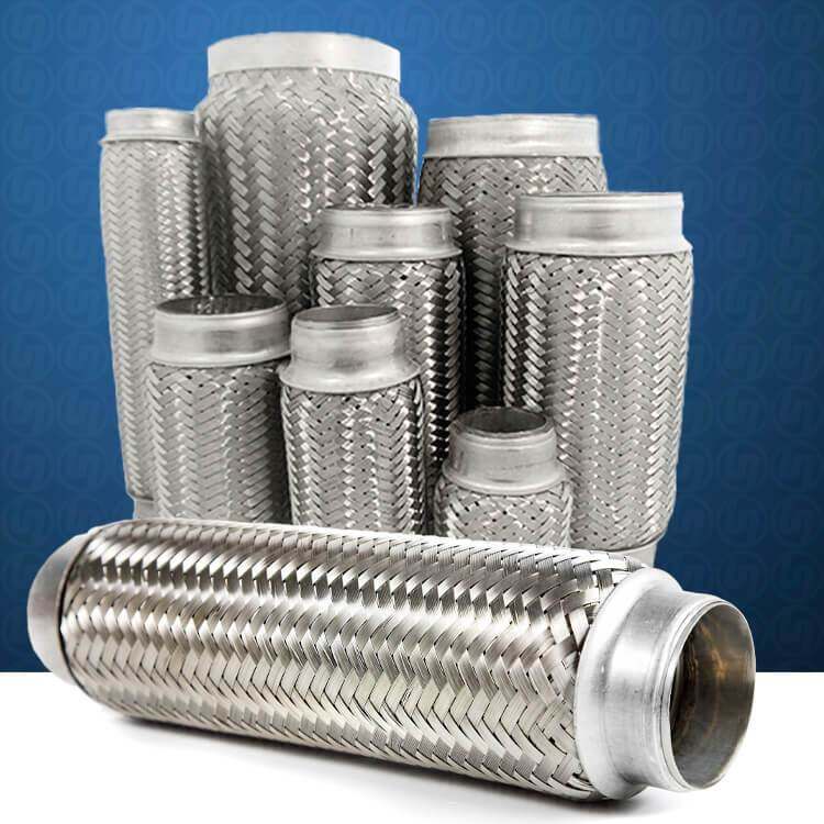 [jlexhaust]3 Layer interlock durable Flexible joint type car exhaust 6 ...