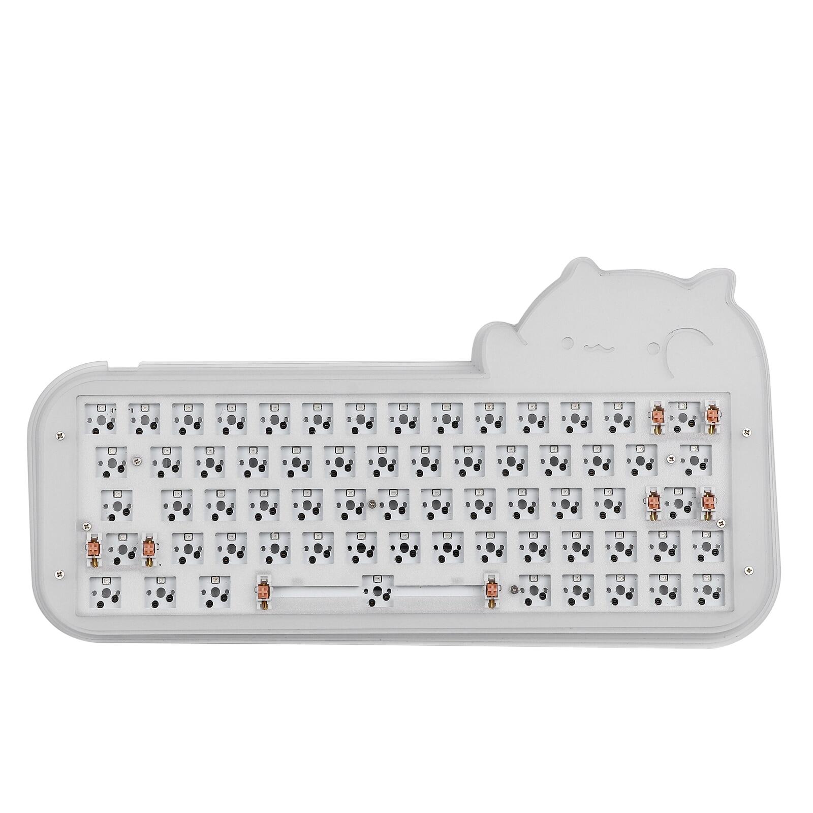 Epomaker Mini Cat 64 Kit 60% Hot Swappable Acrylic RGB Wired Mechanical ...