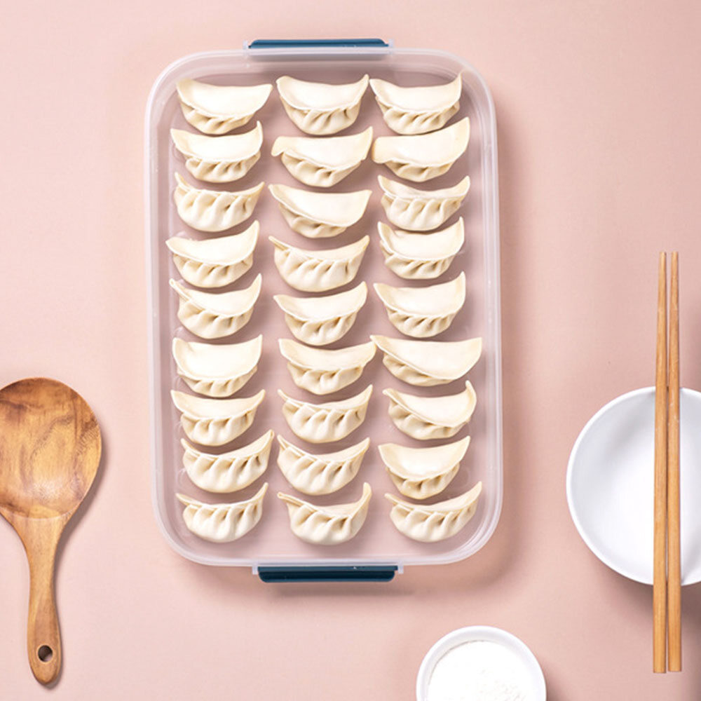 Urallife JJ Household Plastic Dumpling Box Large Capacity Portable Food ...
