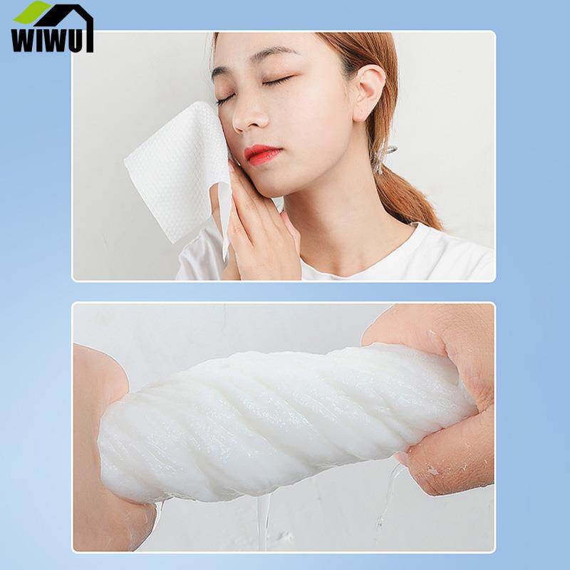 INSOUND Disposable Face Towel Soft Cotton Tissue Makeup Wipe Pad For ...