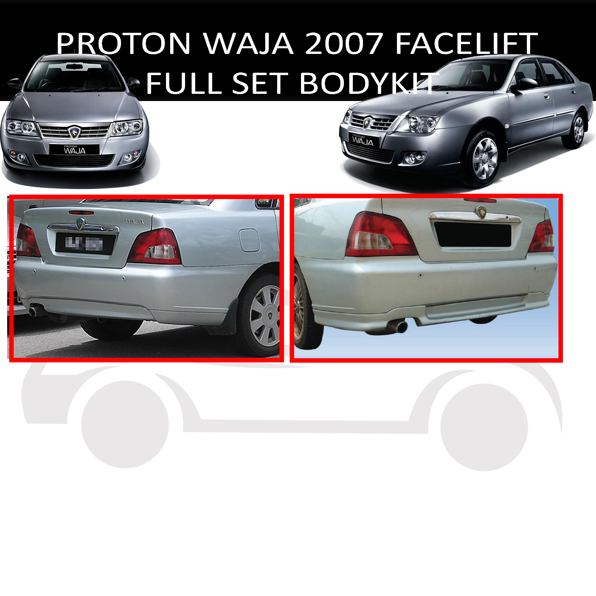 PROTON WAJA FOR CPS BUMPER 2007 FACELIFT FULL SET BODYKIT FRONT SKIRT ...