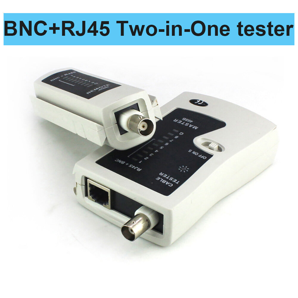 BNC Coaxial RJ45 Cable Lan Tester Network Tester Cat5 Cat 6 Cat7 UTP ...