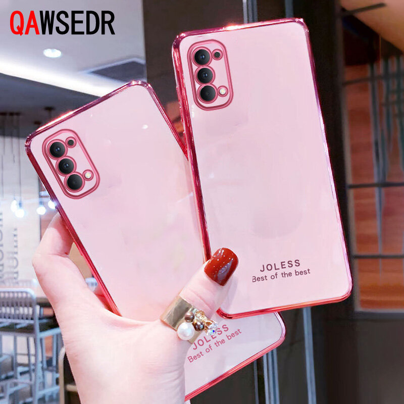 QAWSEDR สำหรับ OPPO RENO 4 5 6 Pro RENO 2Z 2F 3 6D ชุบ Anti-Drop ที่ ...