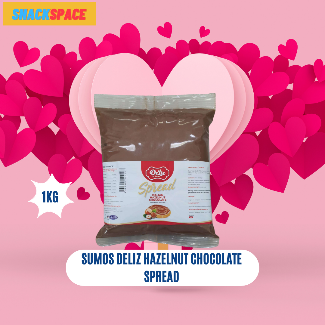 Sumos-DeLiz Italian Hazelnut Chocolate Spread Food Service (1kg) HALAL ...