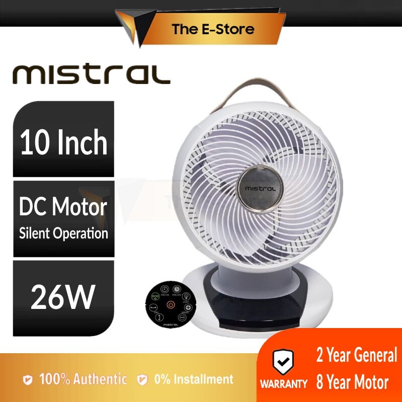 Mistral 10" Air Circulation Fan with DC Motor | MACD1001 (High Velocity ...
