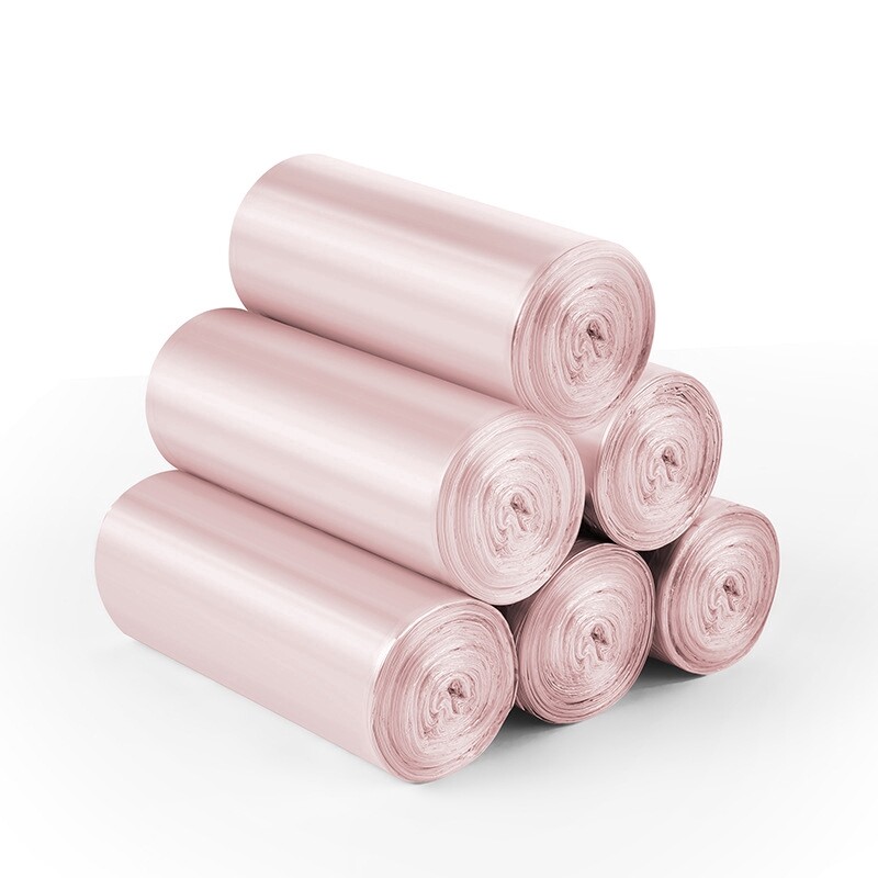 5 Rolls 100pcs Disposable Trash Bags Home Kitchen Vest Style Waste ...