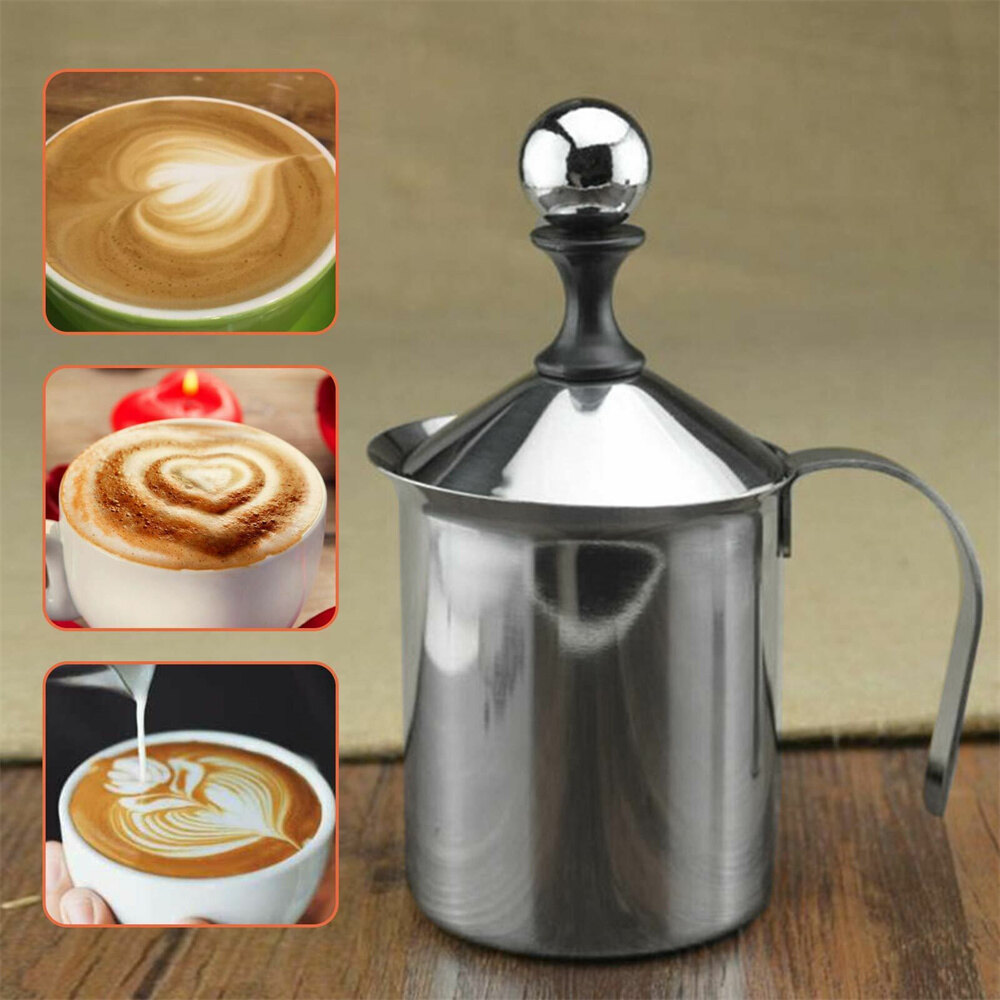 400Ml เครื่องปั่นร้อนกาแฟ Foamer เครื่องตีฟองนมด้วยมือ - efrg - ThaiPick