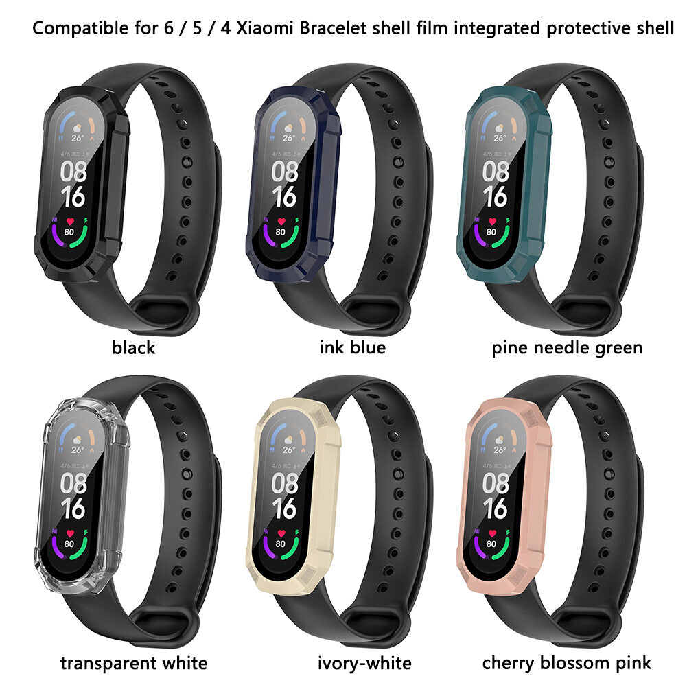 Bracelet Protective Case Full Cover Screen Protector Tempered Film Cover Compatible For Xiaomi ...