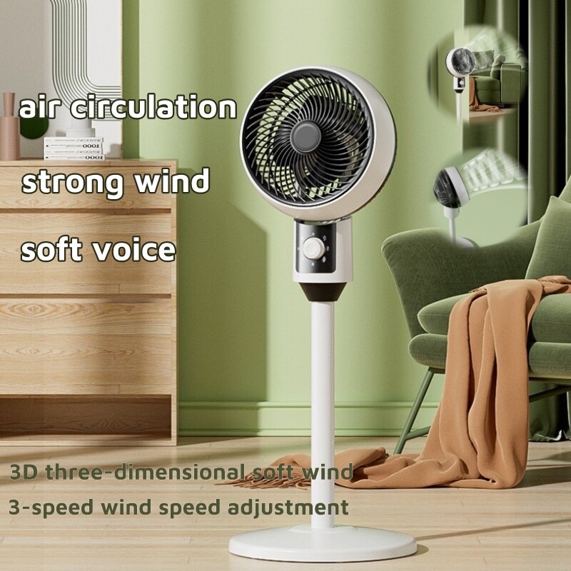 Standing Fan Turbo Technology Swing Silent Air Circulation Fan Strong ...
