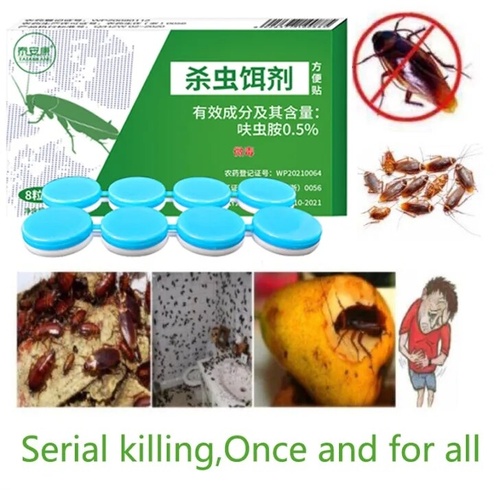 8pcs Cockroach Medicine Cockroach Killer Bait Medicine House Capture ...
