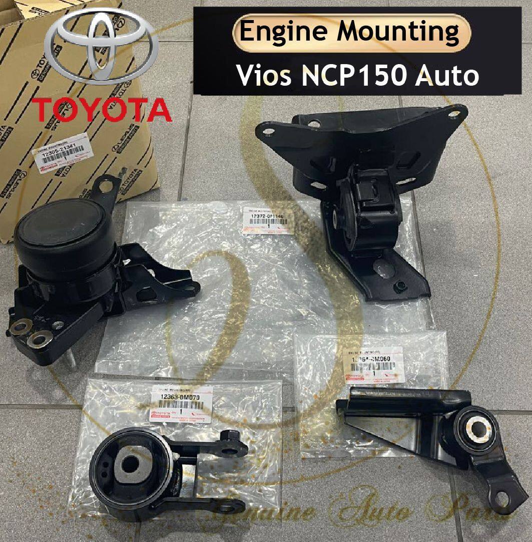(100% ORIGINAL JAPAN) TOYOTA VIOS NCP150 AUTO ENGINE MOUNTING SET 12305 ...