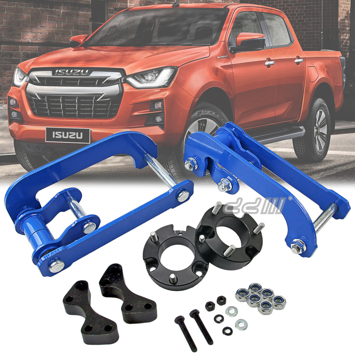 Front 3" Spacer Rear 2" Comfortable Shackle Suspension Lift Kit For ...