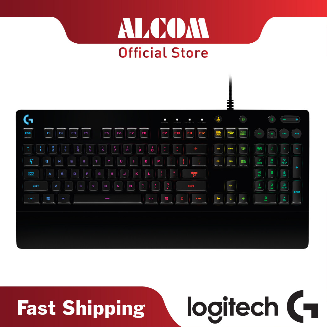 LOGITECH G213 Gaming Keyboard with LIGHTSYNC RGB Lightning, Tactile ...
