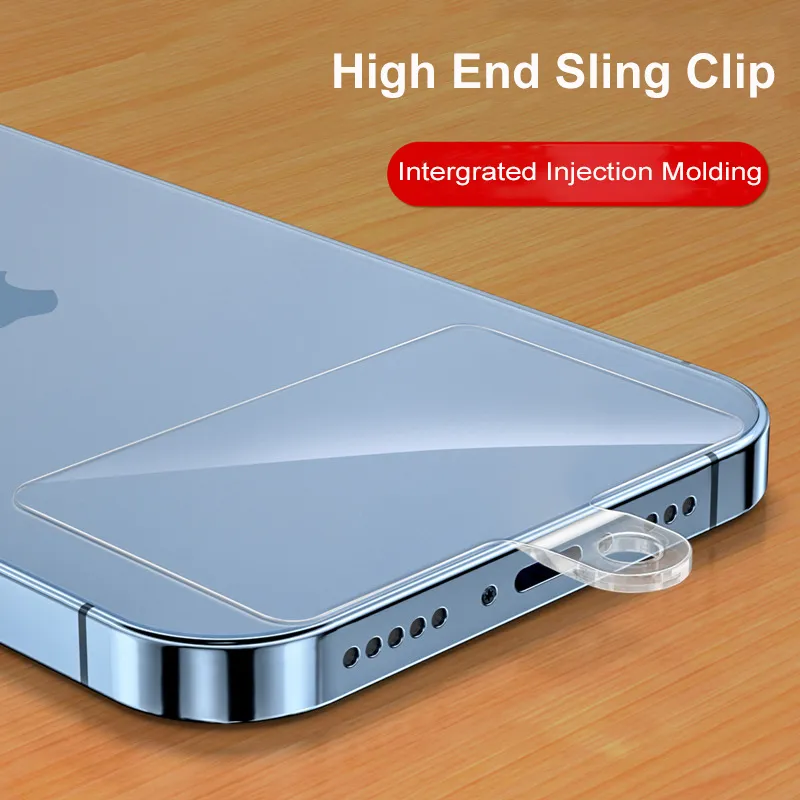 Transparent Clear Lanyard Clip Back Stickers for Phone Covers Universal ...