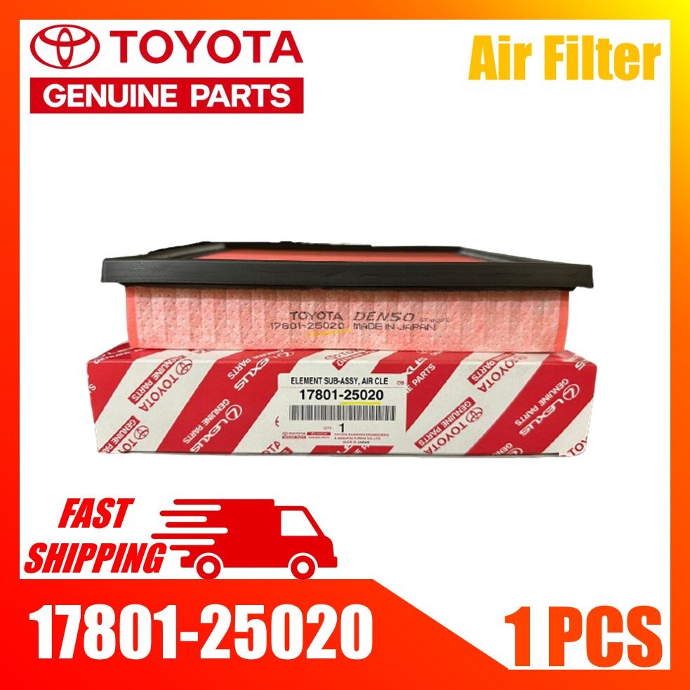 Genuine Toyota Air Filter 17801-25020 – Air Filter / Toyota / Camry / GR Yaris / Lexus / NX | Lazada