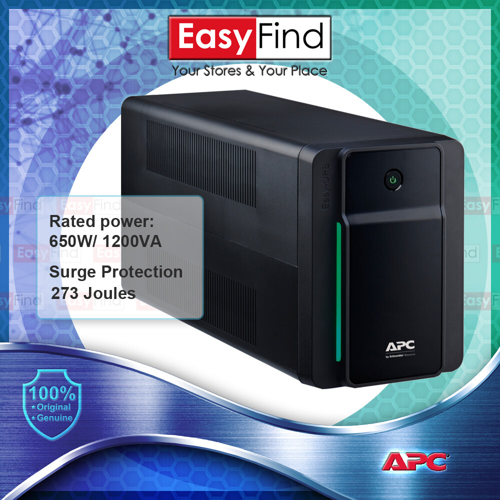 APC BVX1200LI-MS APC Easy UPS, 1200VA, Tower, 230V, 4 Universal + 1 IEC ...