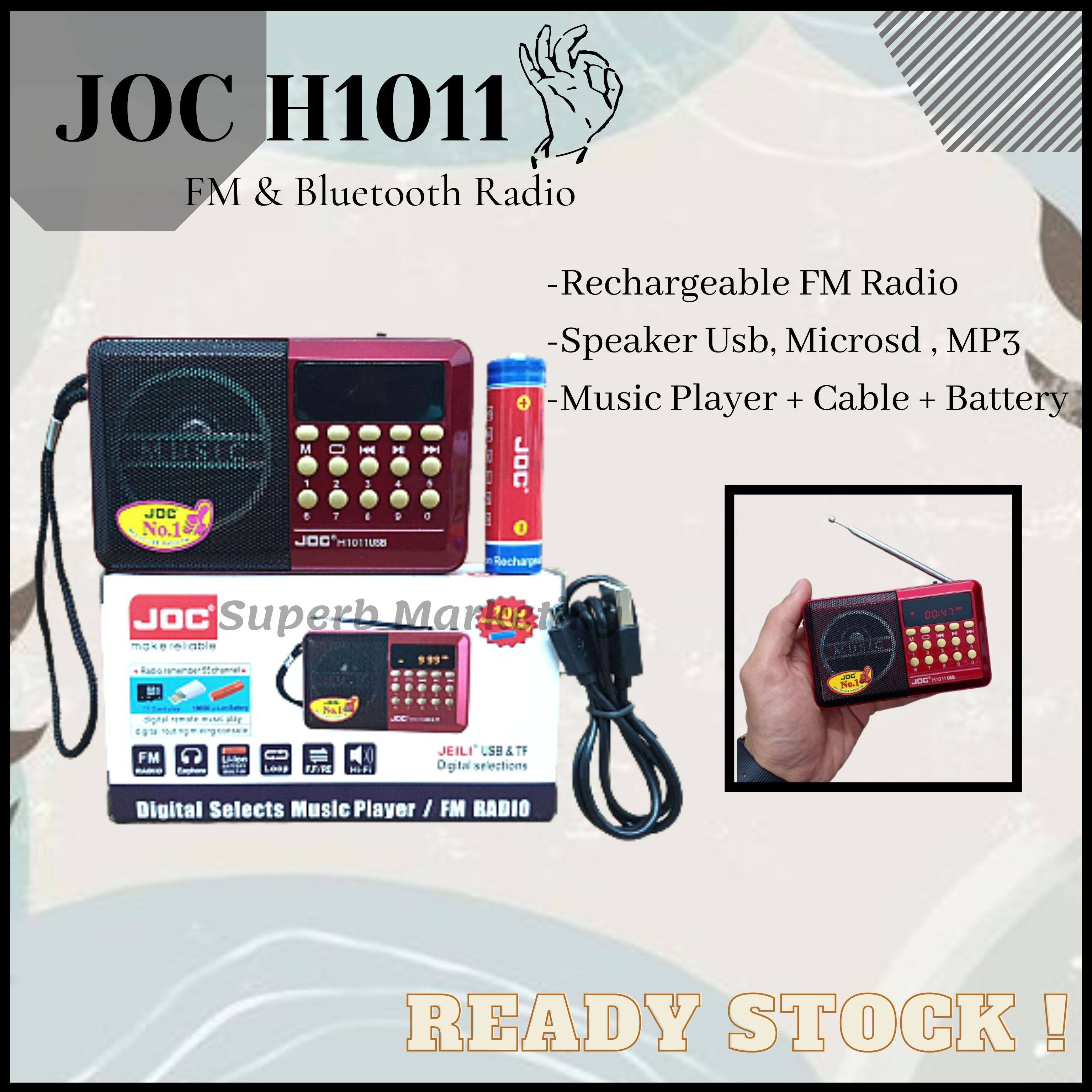 【🔥MSIA STOCK 🔥】ORIGINAL JOC H1011 USB Radio Digital Selects FM Radio ...