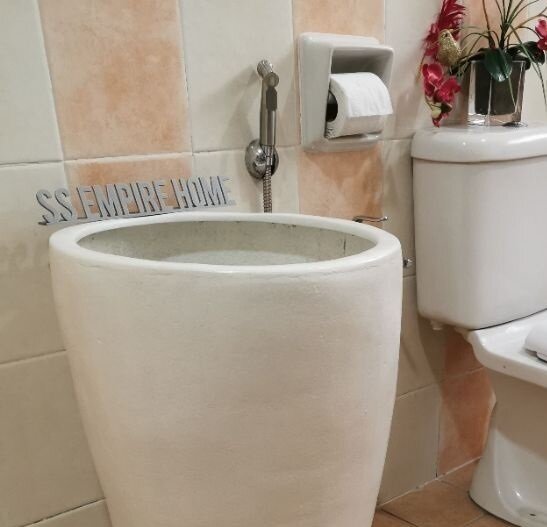 Tempayan TP3 SMALL White Fiberglass Tangki Simpanan Air Bathtub Tong ...