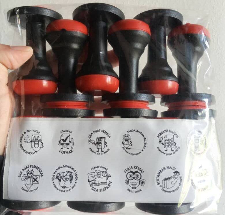 [READY STOCK] COP BULAT ULASAN GURU | NORMAL ROUND STAMP COP TEACHER ...