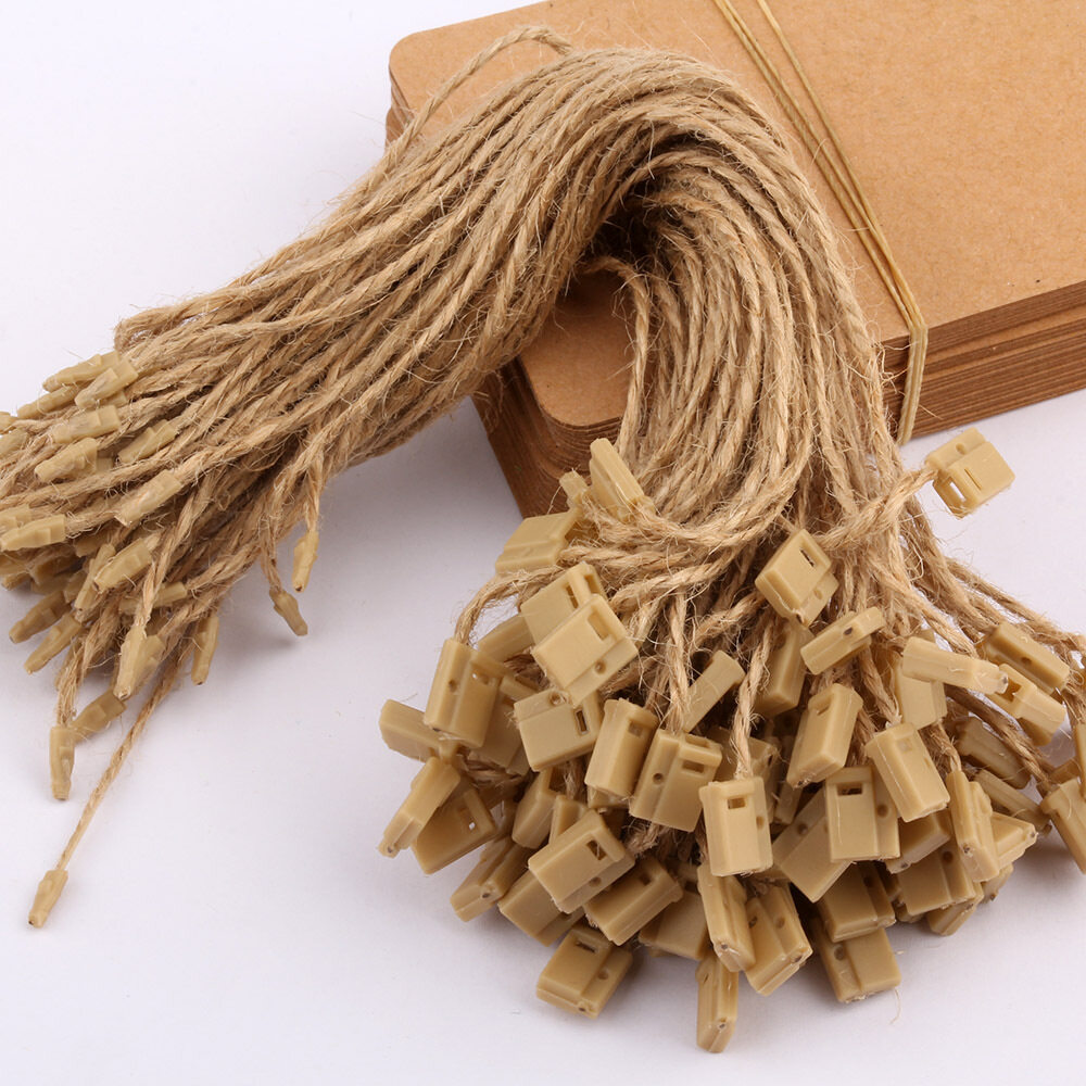 Jute Hang Tag String 20cm Jute Hangtag String Cord for Clothing Tag ...