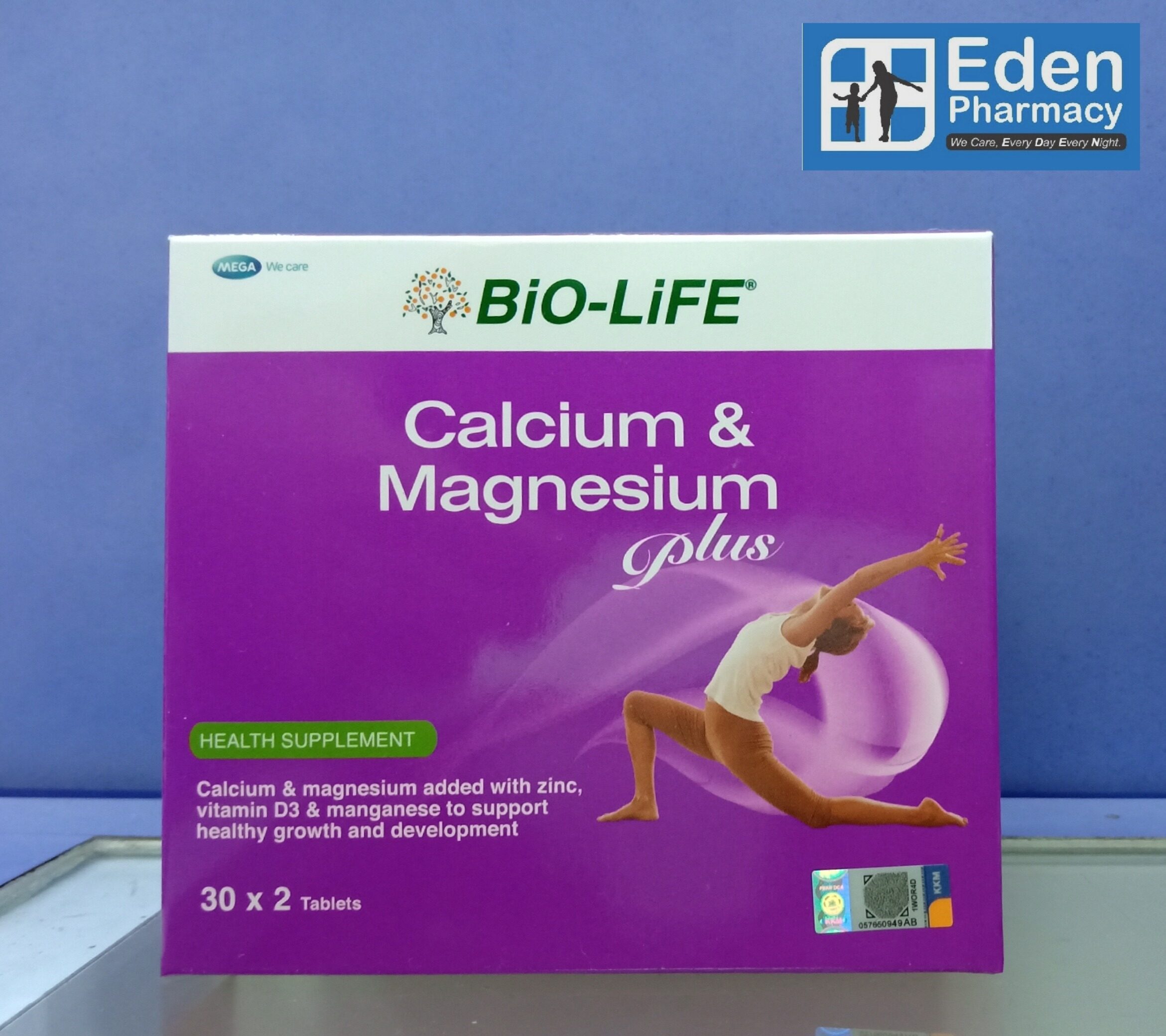 BioLife Bio Life Bio-Life Calcium & Magnesium Plus ( 30 tablets x 2 ...