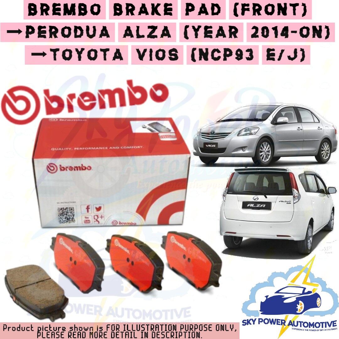 BREMBO PERODUA ALZA (2014-ON) / TOYOTA VIOS (NCP93 E/J SPEC) DISC BRAKE ...