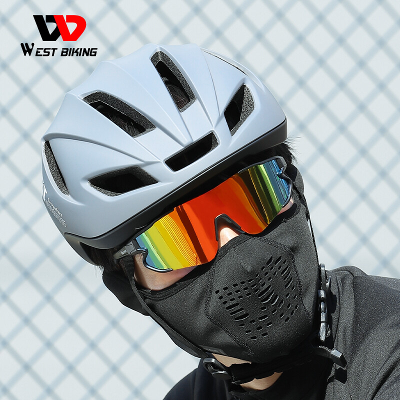WEST BIKING Winter Outdoor Cycling Windproof Thermal Mask Fleece Face ...