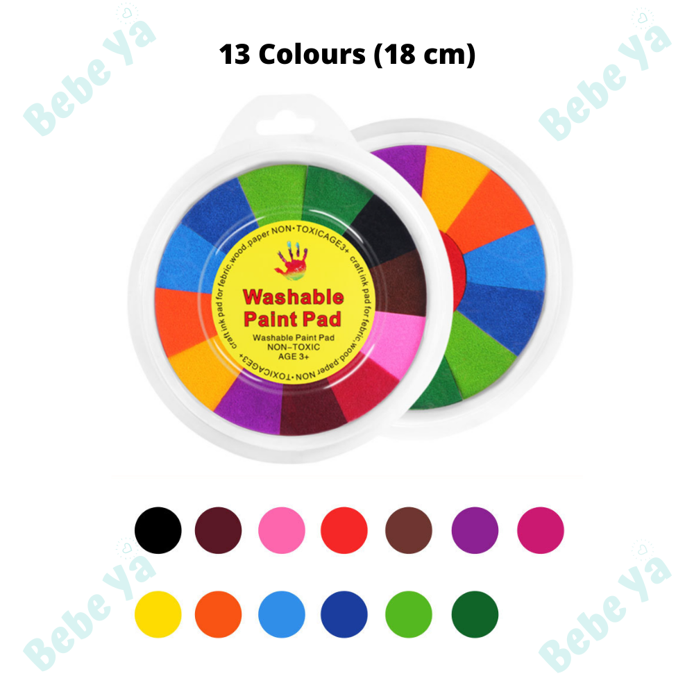 Washable Finger Paint Pad - DIY Craft Colour Ink Pad Art Hand Print ...