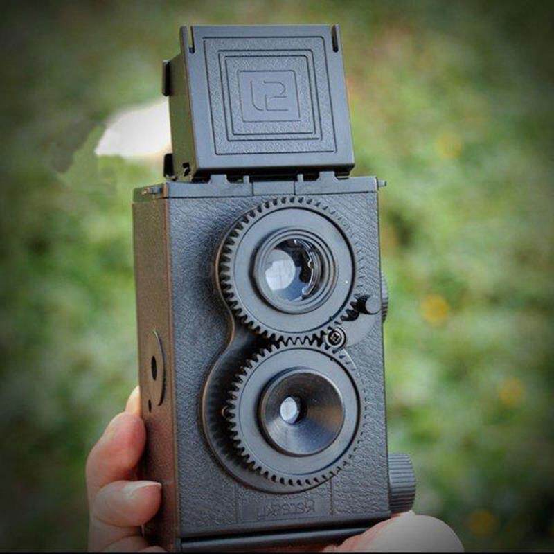 Fashion Diy Twin Lens Reflex Tlr Hobby Toy Film Classic Lomo Camera Kit ...