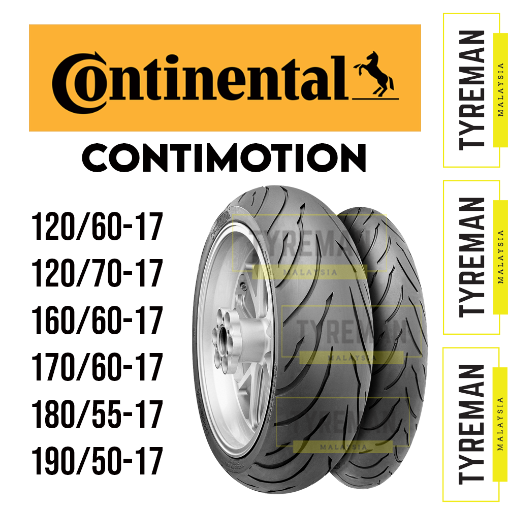 Continental Conti Motion 120/70-17 - 190/50-17 (2022) | Lazada