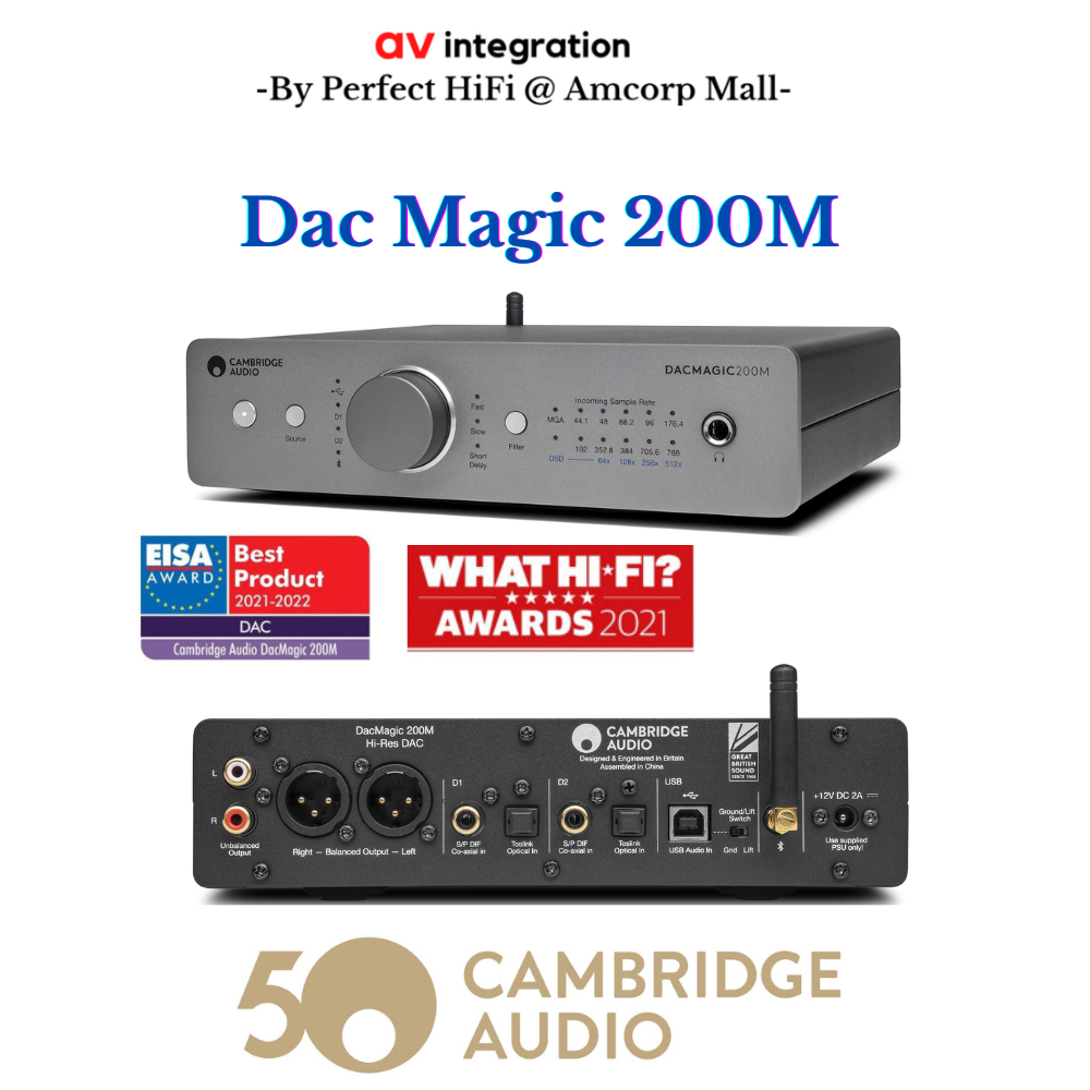 Cambridge Audio DacMagic 200M Stereo DAC/headphone amplifier/preamp ...