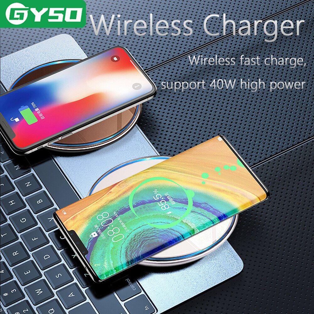 40W qi wireless charger For Xiaomi mi 9 Samsung S8 Fast Charging pad ...