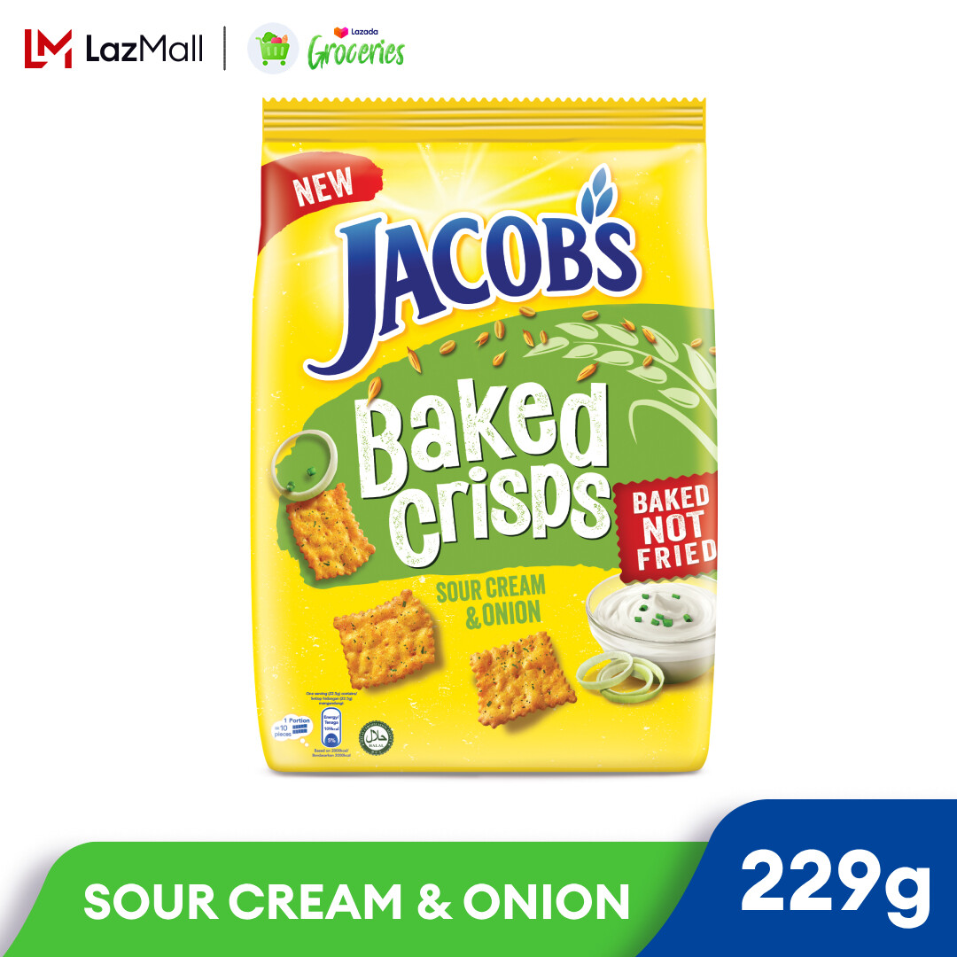 Jacob's Baked Crisps Biscuits Sour Cream 229g | Lazada