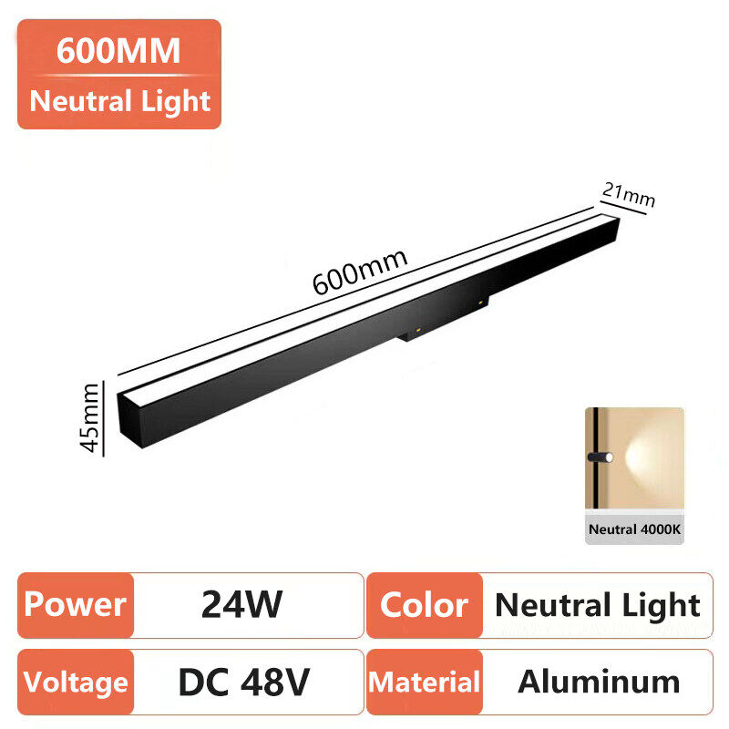 LED Magnetic Grille Light Track Light Folding Floodlight Modern Linear ...