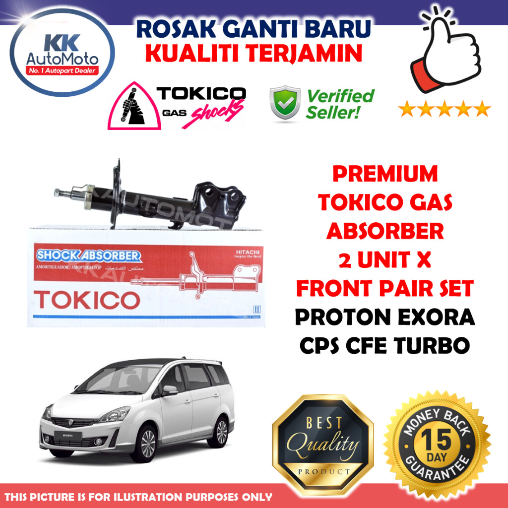 Proton Exora CPS CFE Turbo Bold RC Premium Tokico 1 Pair Front Shock ...