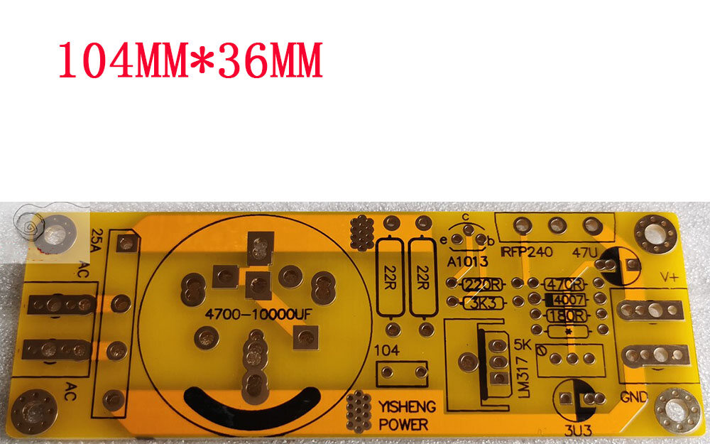LM317 FET การขยายตัวพลังงานสูงควบคุมแหล่งจ่ายไฟแหล่งจ่ายไฟเชิงเส้น PCB ...