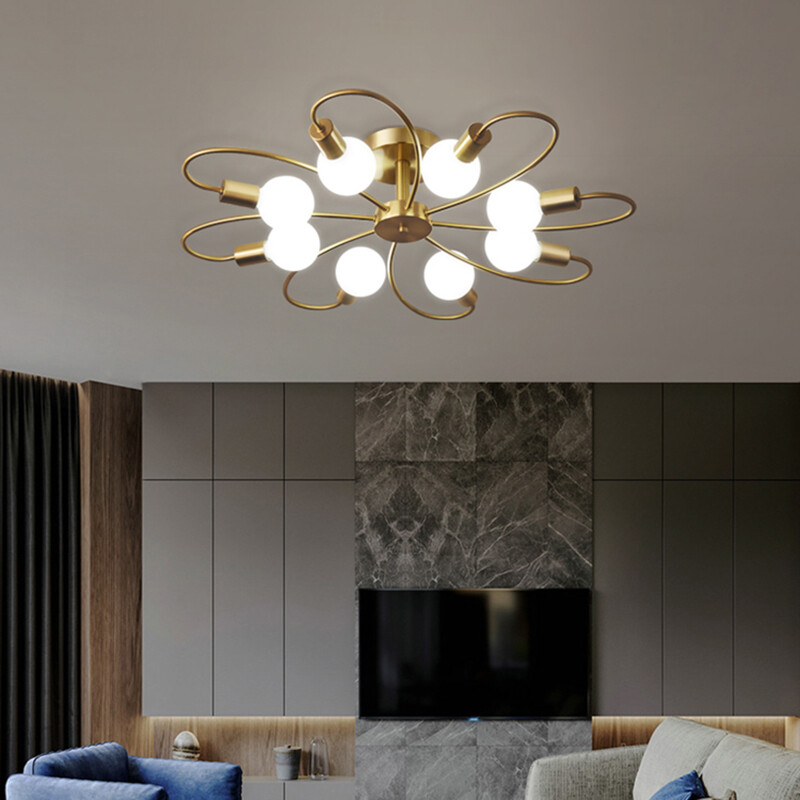 Retro Ceiling Light Vintage Metal Chandeliers Light Fixtures Nordic ...